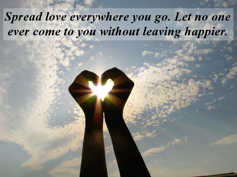 Spread Love Everywhere You Go Inspirational Quotes Timer